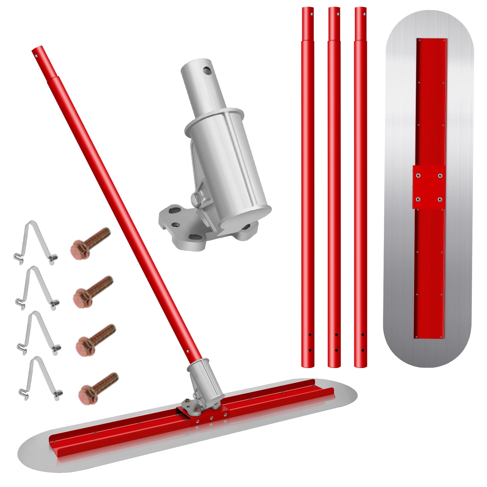 Concrete Screed Float, 47.2×11.8 Reduced Labor, Steel Burr Free, 4 ...