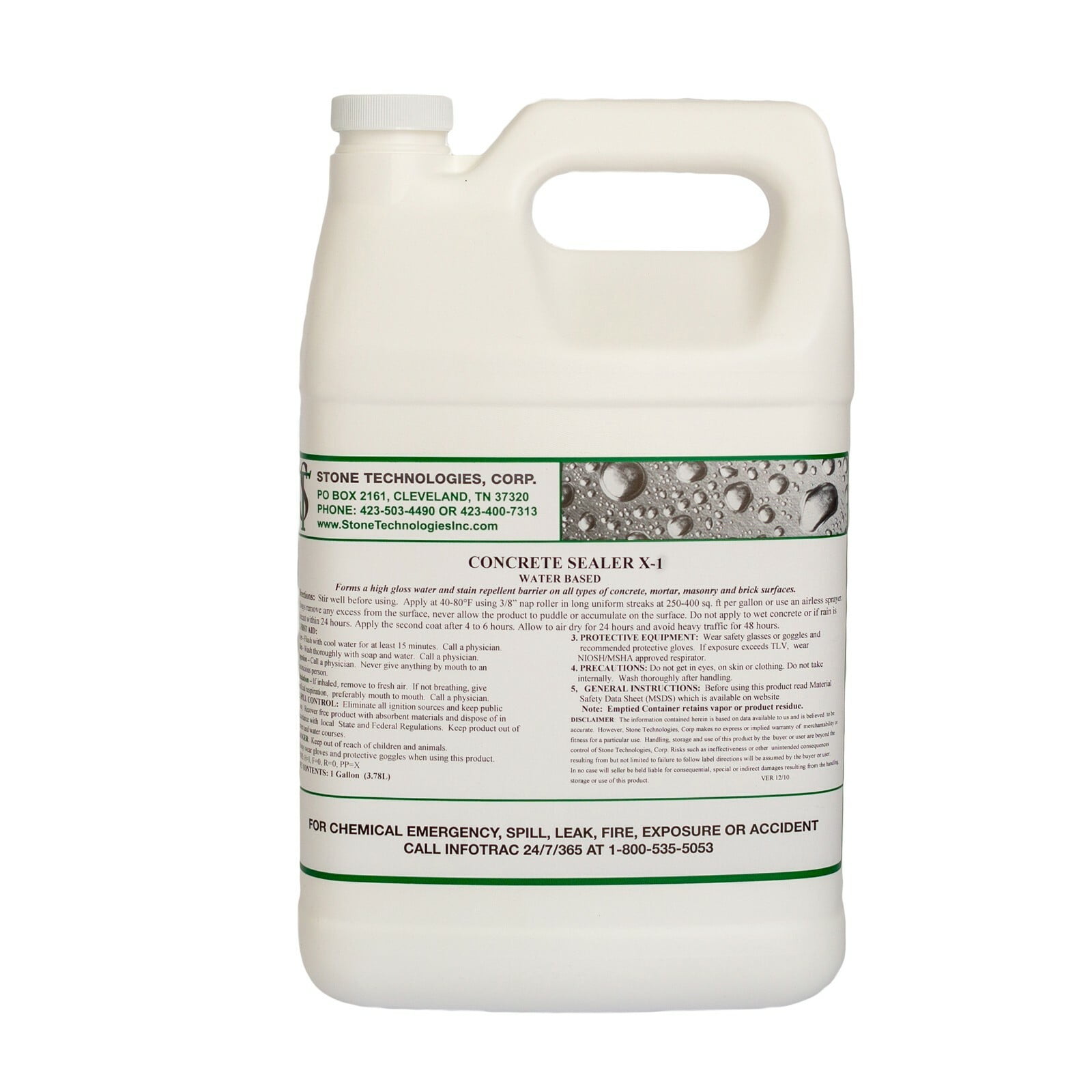 Concrete Sealer X-1 to cure dusty concrete - silicate based hardener 1 ...