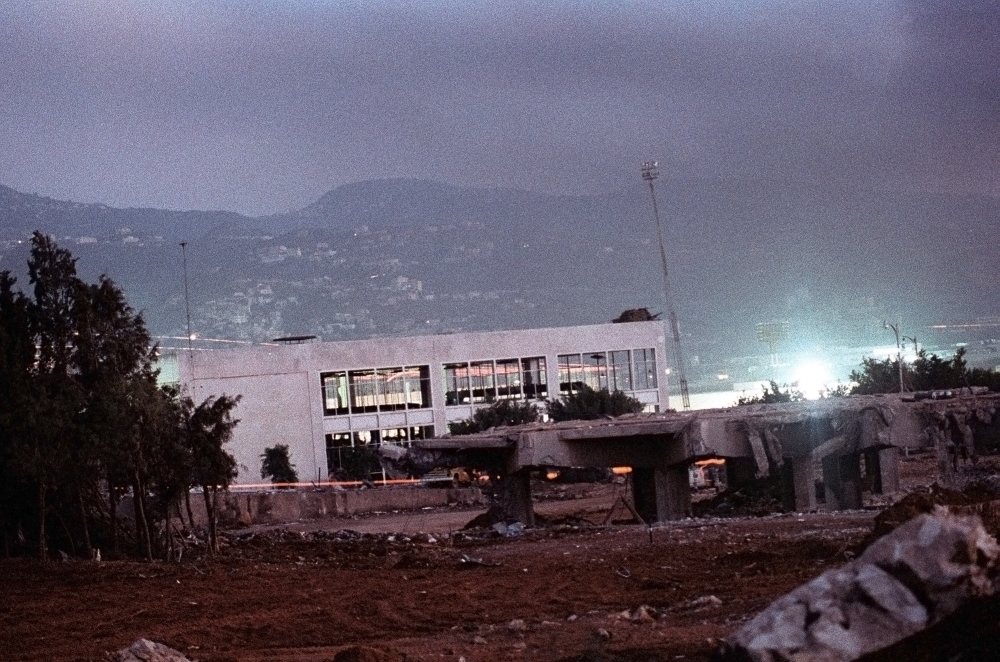 Concrete Slabs And Rubble Remains Of The Us Marine Barracks At Beirut ...