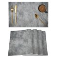 Concrete Texture Cotton Linen Placemats Set of 4, Industrial Minimalist ...