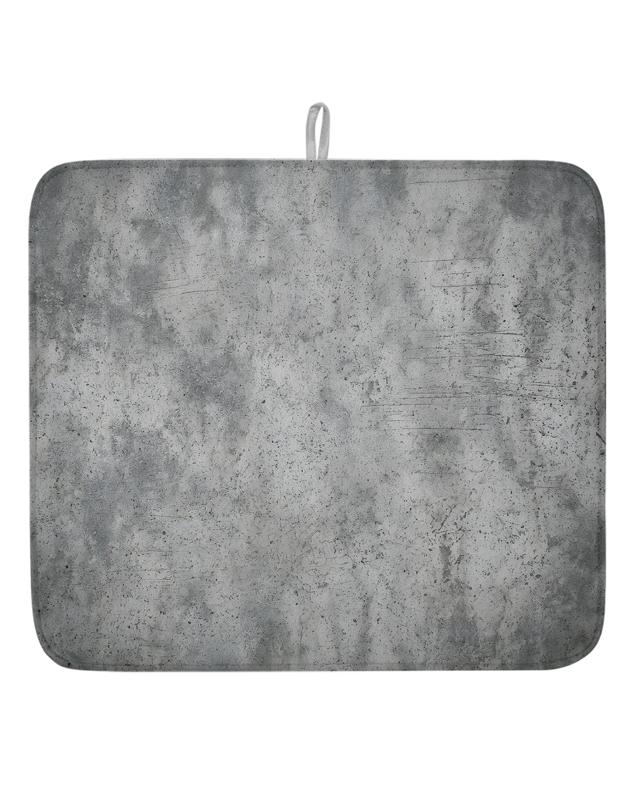 Concrete Texture Dish Drying Mat 16x18 inch Industrial Minimalist Gray ...