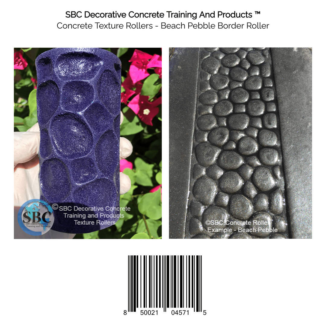 SBC High-Quality Beach Pebble Border Concrete Texture Rollers - Walmart.com
