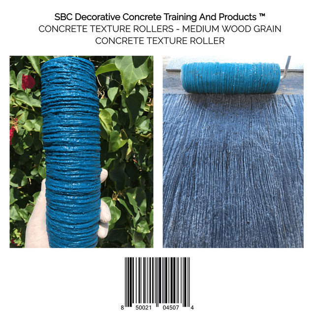 Concrete Texture Rollers - Medium Wood Grain Concrete Texture Roller ...