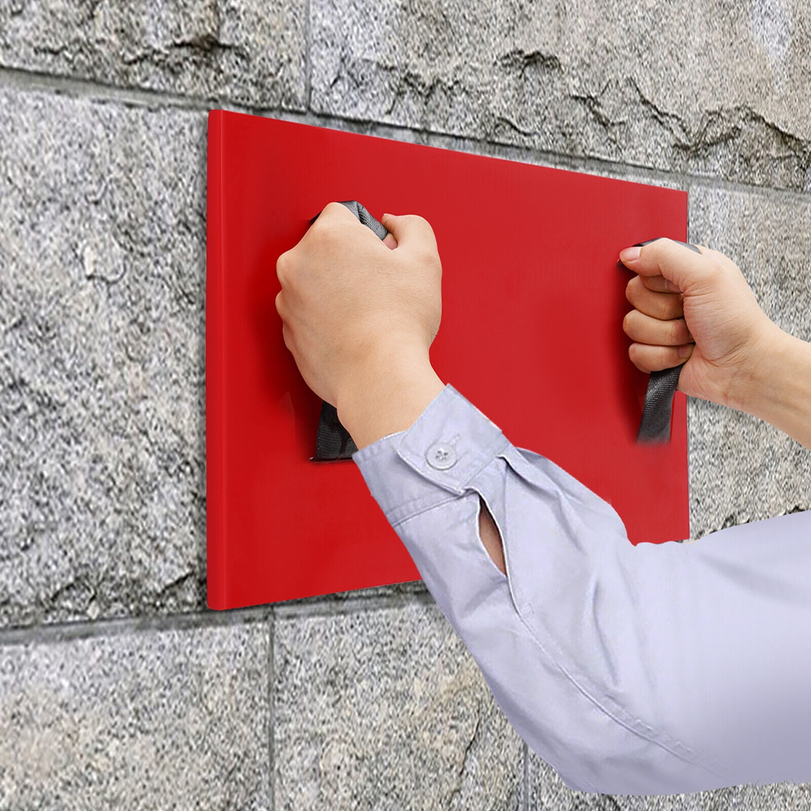 Concrete Texture Skin, Red 0.5-inch thick PU Concrete Stamp Mat ...