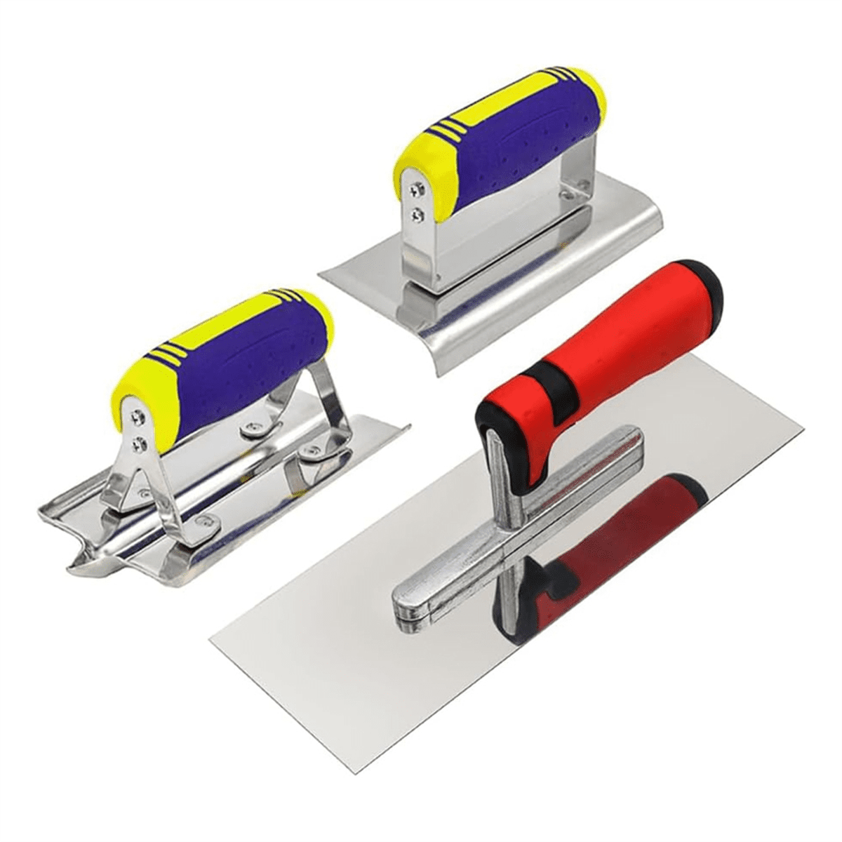 Concrete Tool Set 3 Piece Stainless Steel Flat Handle Spade Cement Kit ...