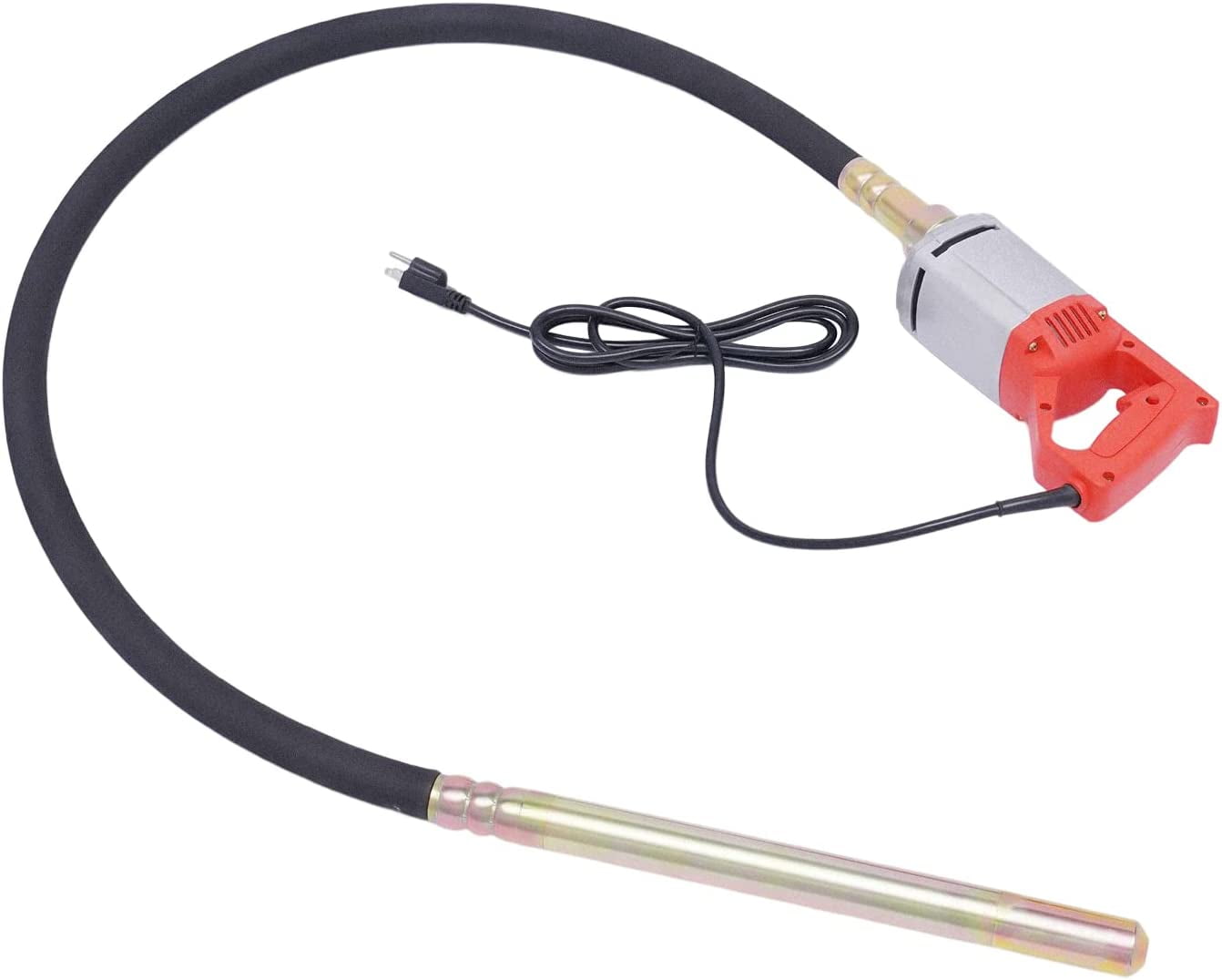 Concrete Vibrator, 1300W Power Concrete Vibrator with 6.6 FT/2M Shaft ...