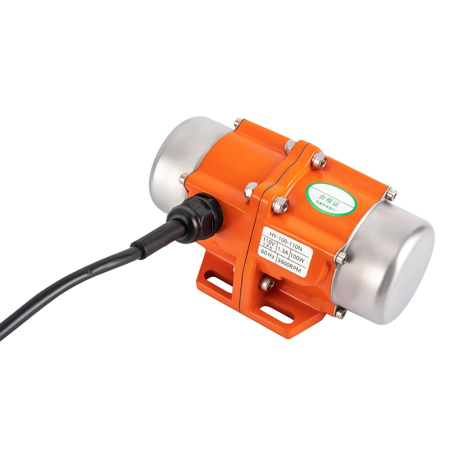 Concrete Vibrator Vibration Motor,3600RPM Single Phase Power Concrete Vibrators Aluminum Alloy ...