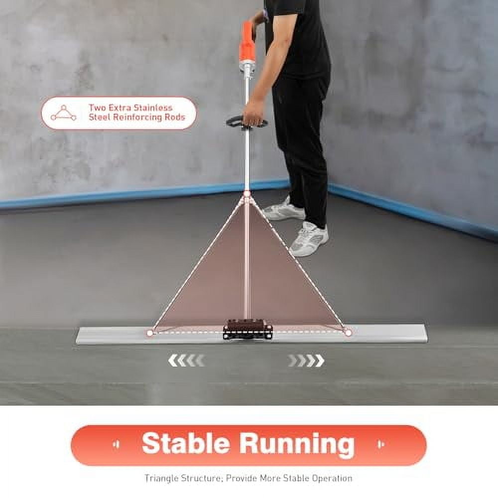 Concrete Vibratory Screed, 21V Concrete Vibrating Tool Battery ...