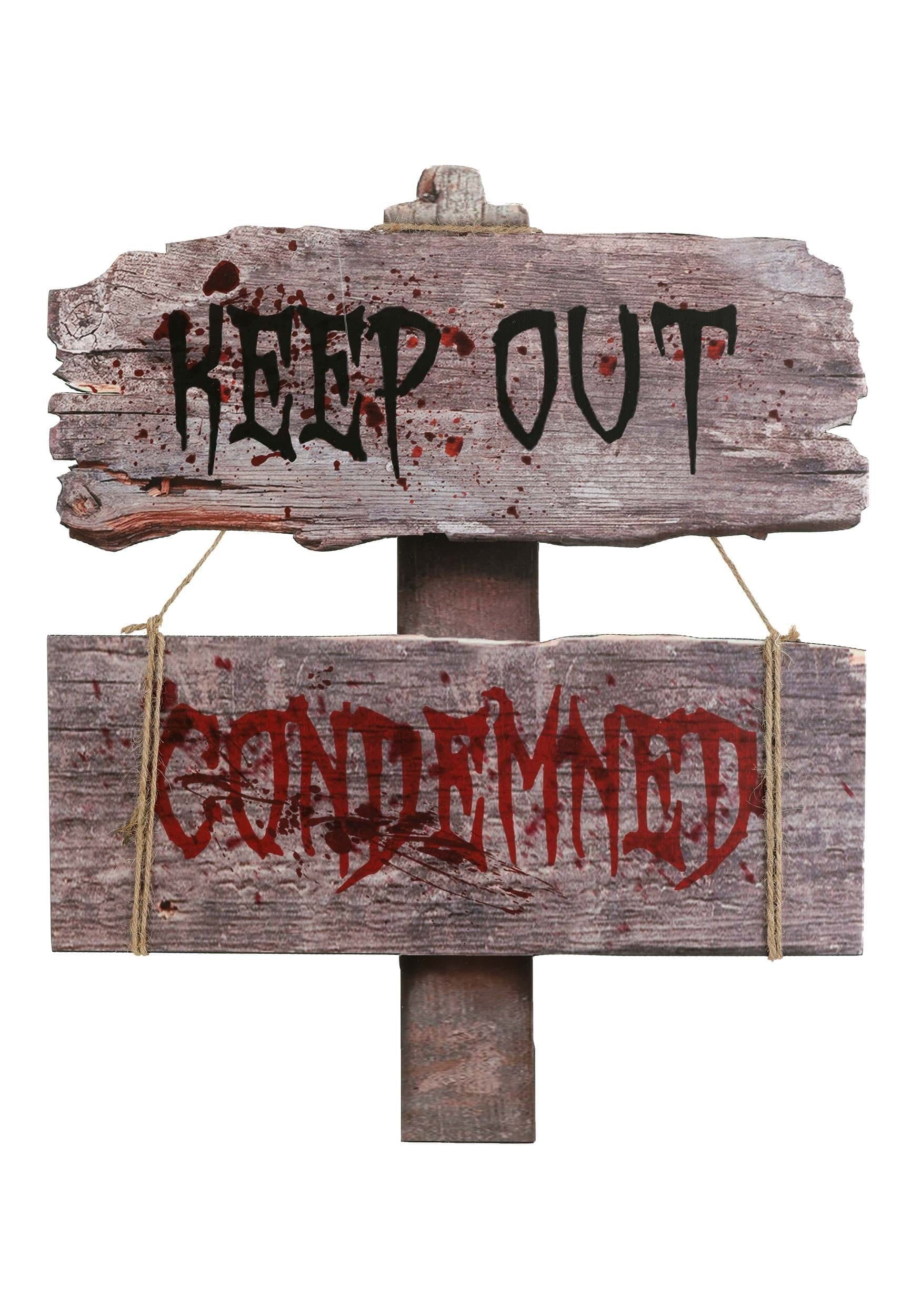 Condemned Sign Decoration - Walmart.com