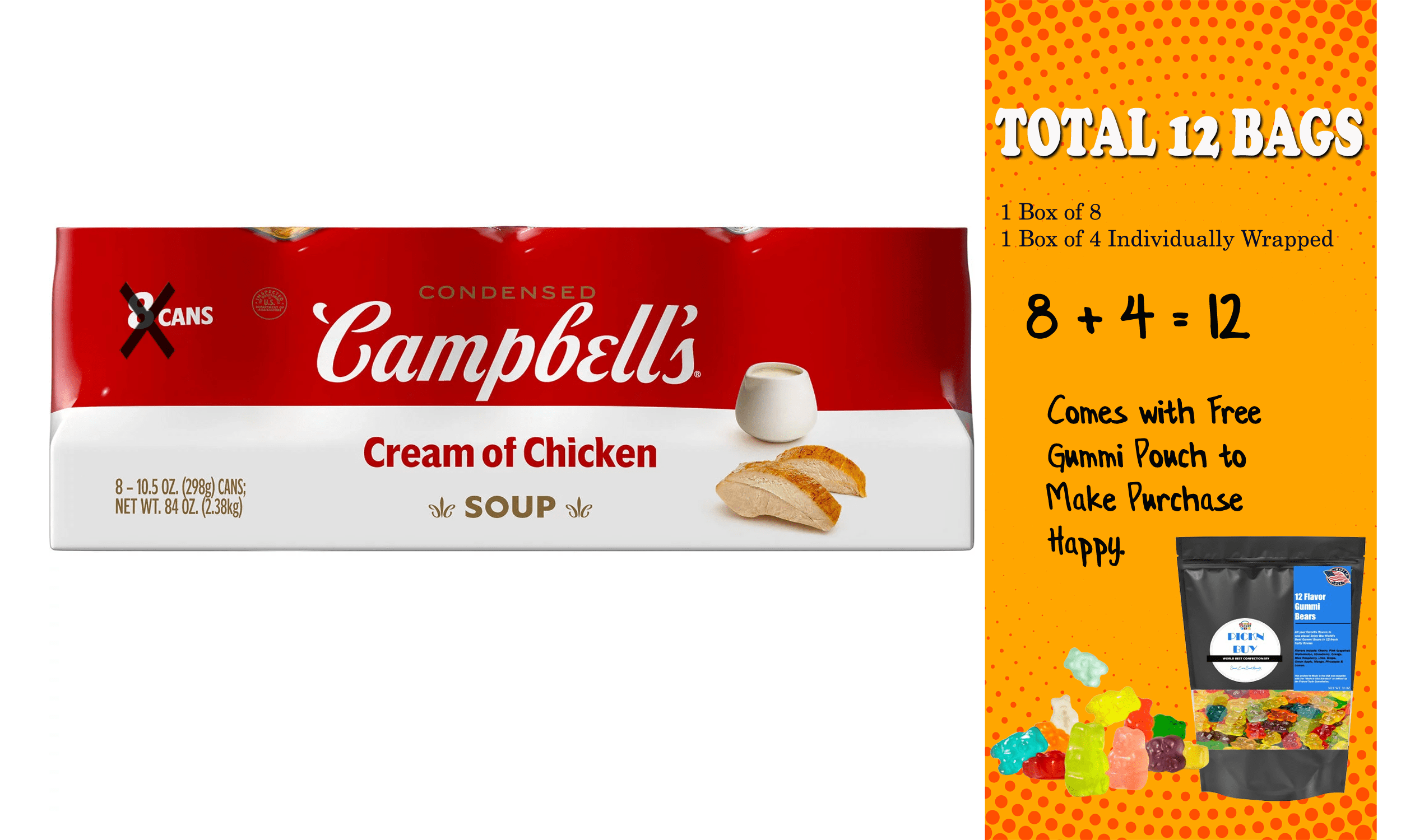 Condensed Cream of Chicken Soup 10.5 oz - By Campbell's, 12 pk., Free ...