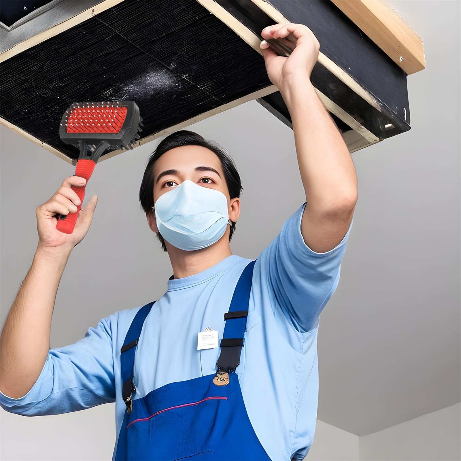 Condenser Coil Cleaning Tool, Hvac Fin Brush Set, Stainless Steel, 12 ...