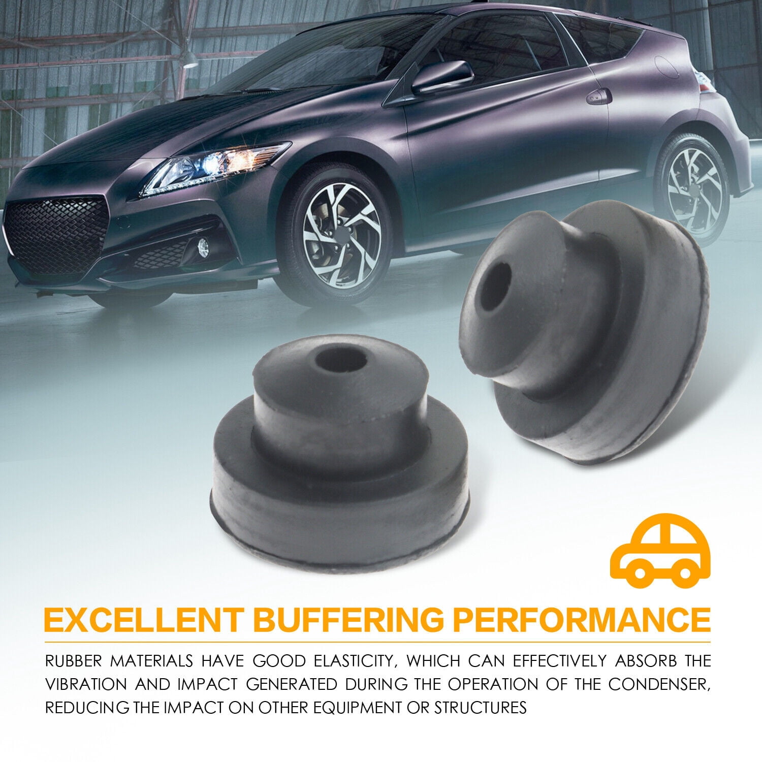 Condenser Cushion Rubber 2 Pcs for Honda Accord CRV Fit Civic City ...