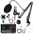 BM800 Full Podcast Mic Stand, Condenser Microphone Bundle, Live Sound ...