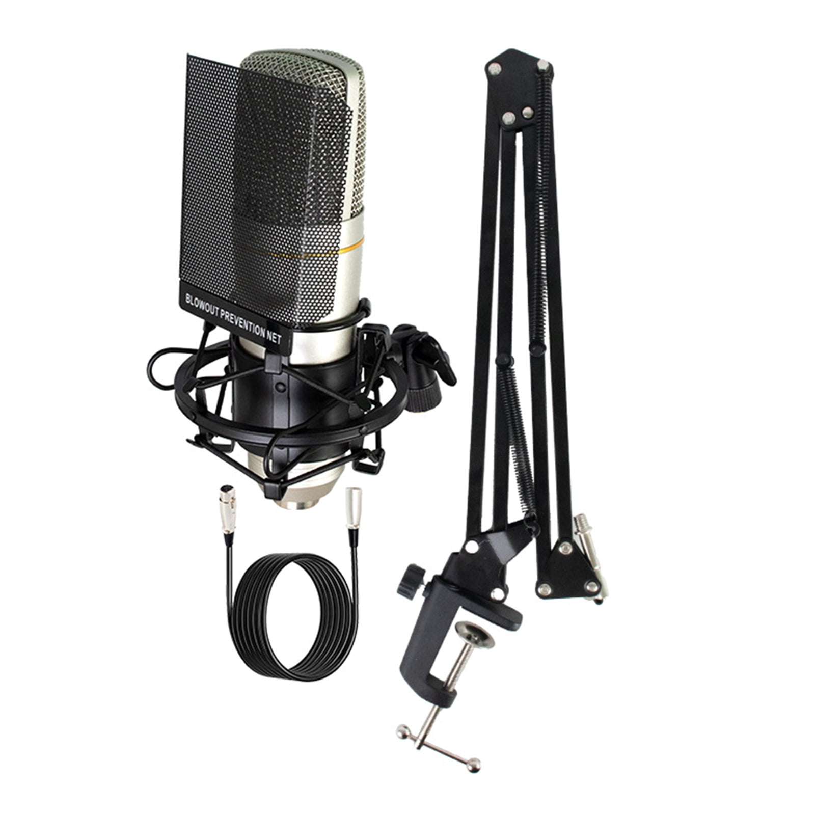 Condenser Microphone Large Diaphragm Mic for Vocal Recording Podcasting ...