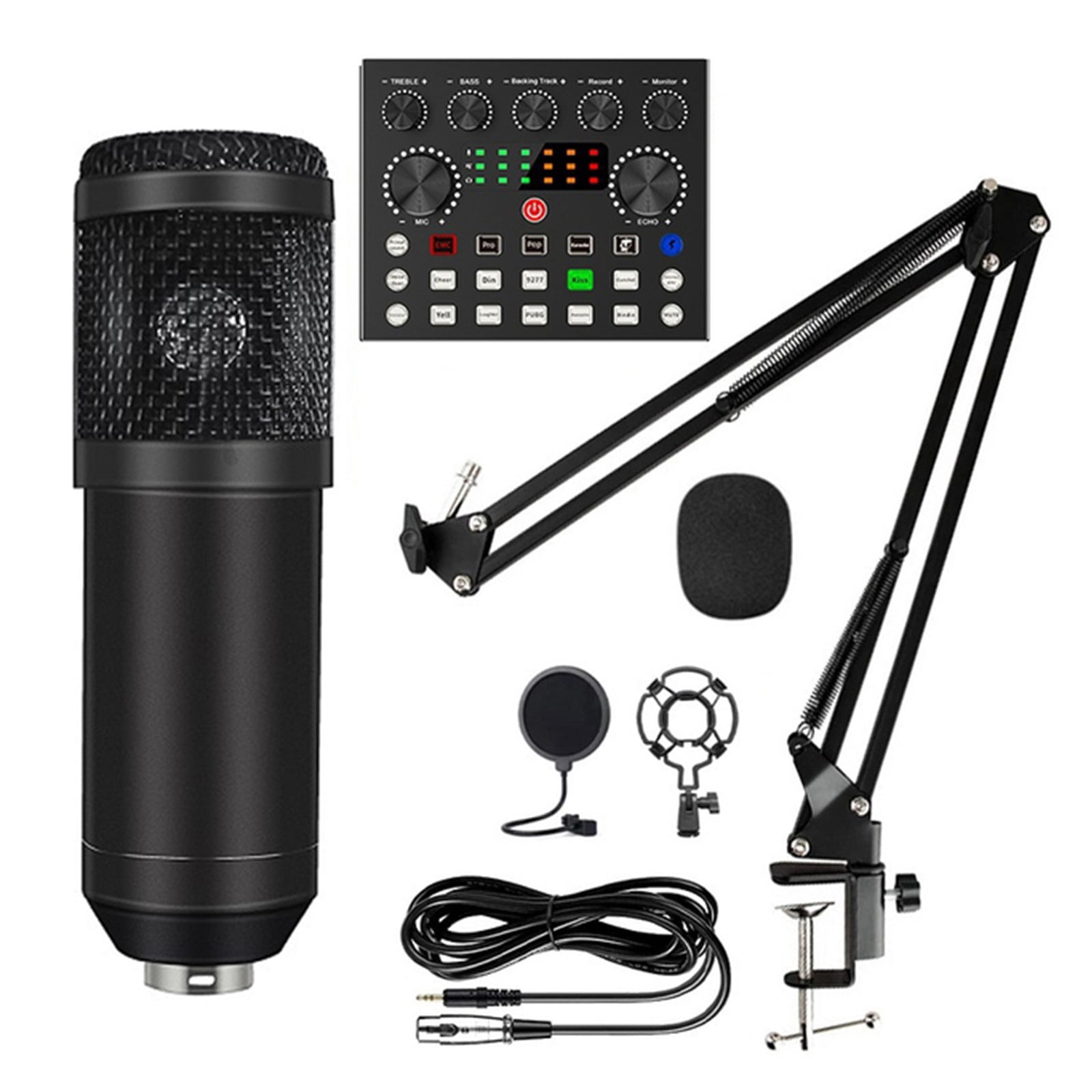 Condenser Microphone with V8S Live Sound Card(Optional)for Live ...