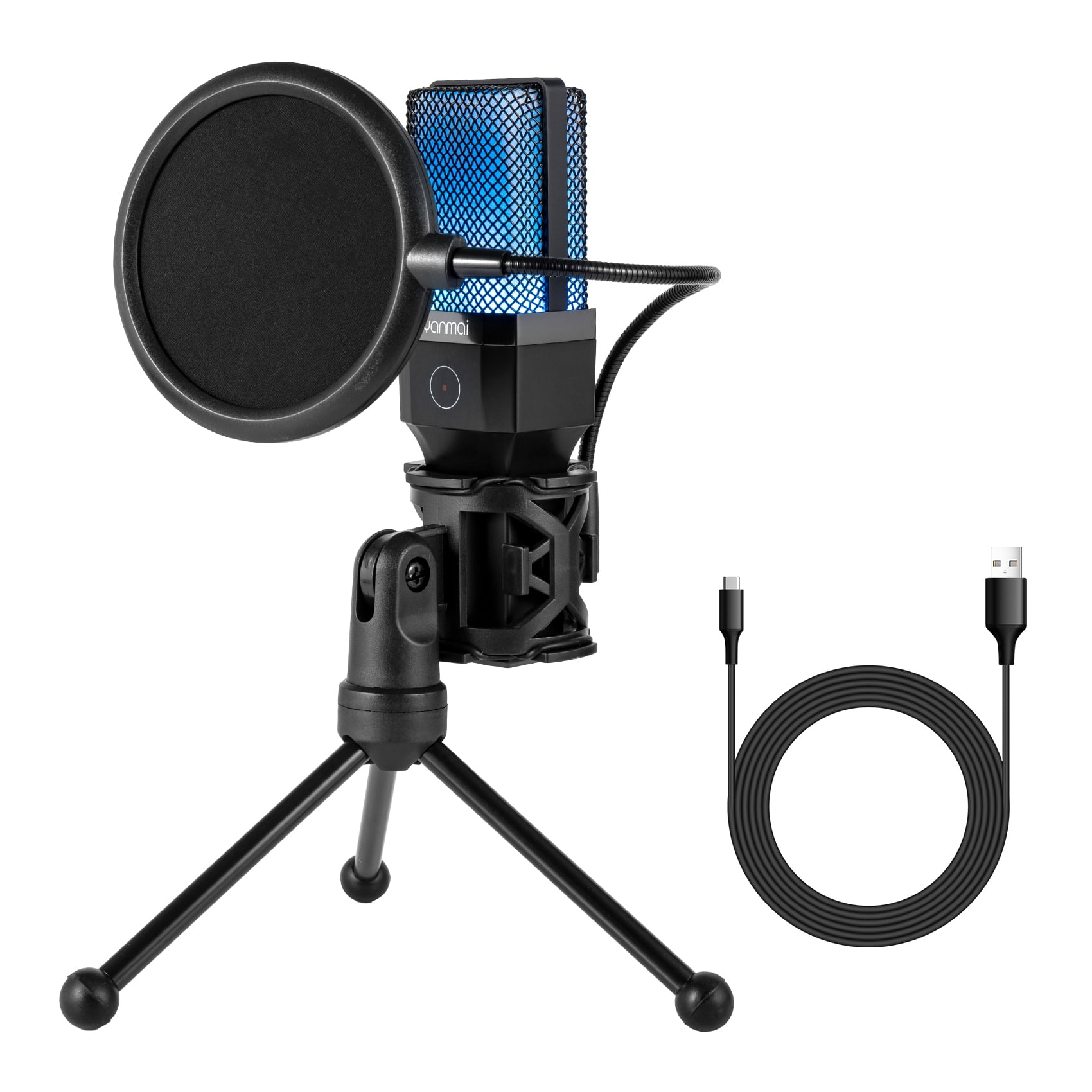 Condenser Professional Microphone Mic for PC Laptop Computer Gaming USB ...