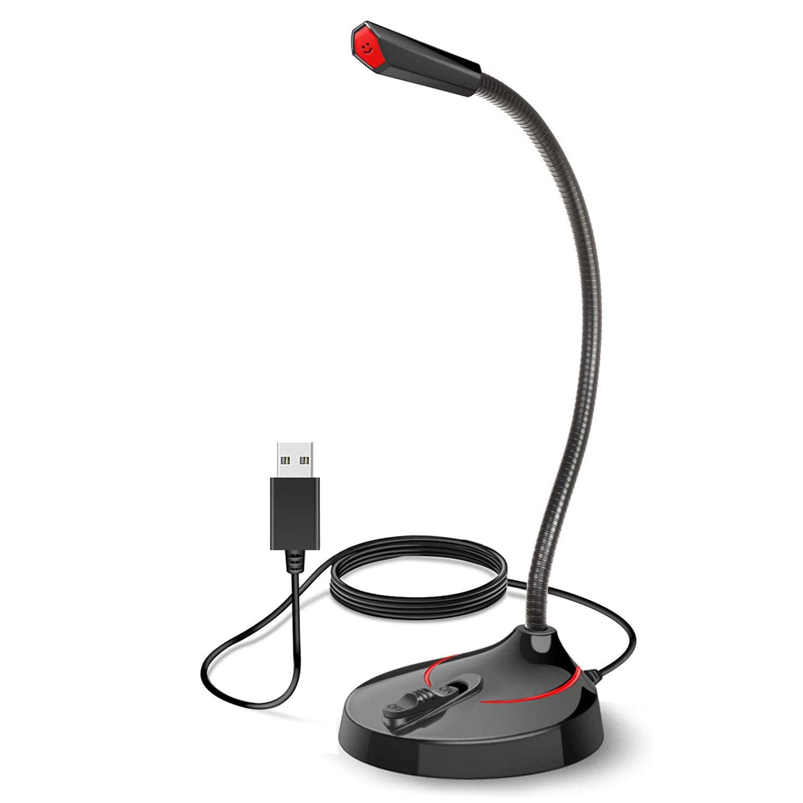 Condenser USB Computer Microphone with Mute Button, Plug and Play ...