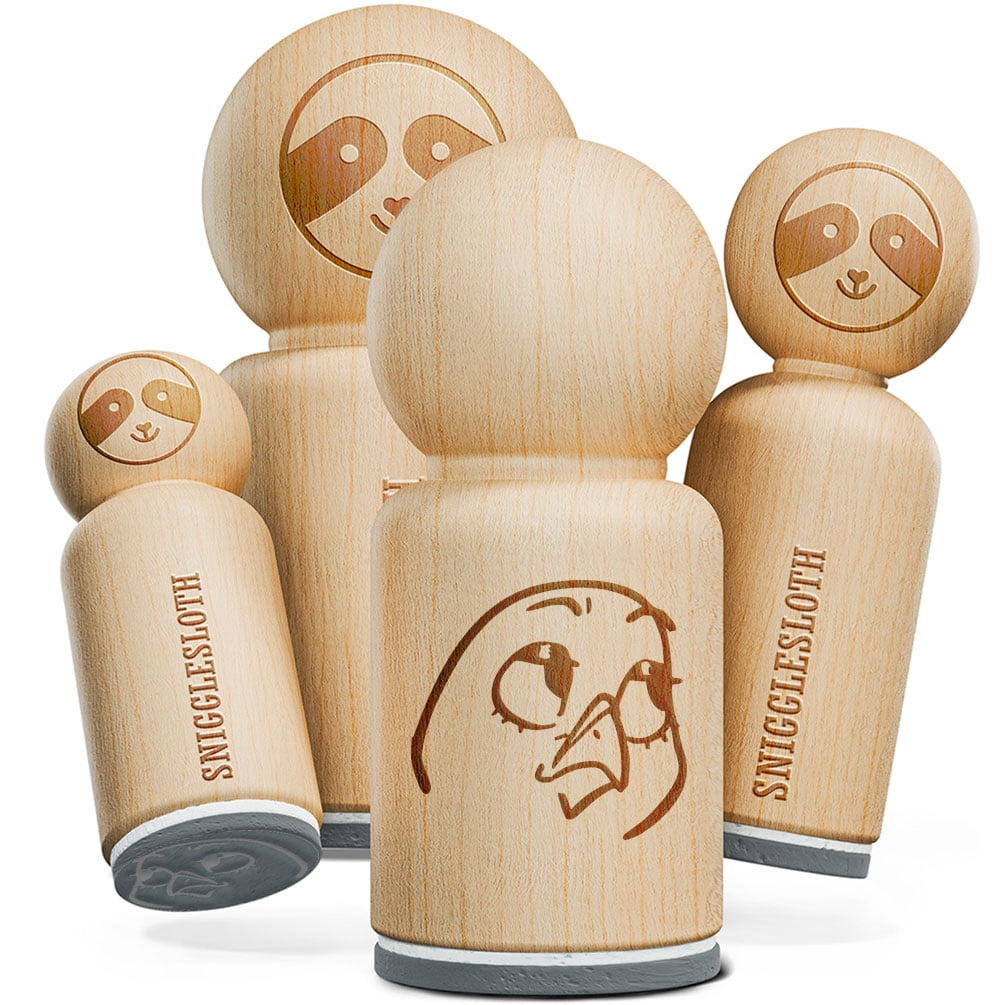 Condescending Look Bird Reaction Doubtful Rubber Stamp for Stamping ...