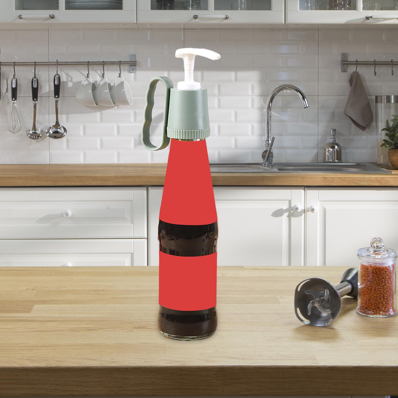 Condiment Bottle Pump Head Ketchup Sauce Squeezer Nozzle for Kitchens ...