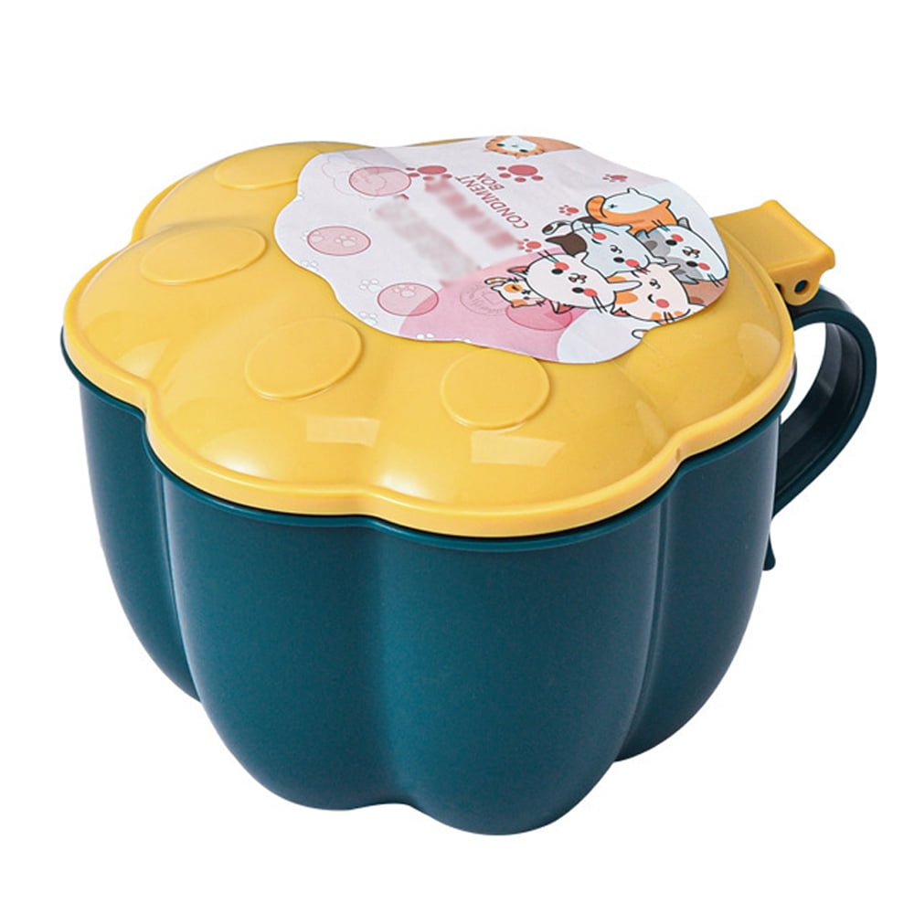 Condiment Box, 4 Compartments, Blue/Yellow - Walmart.com