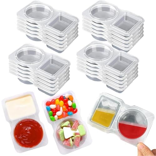 Condiment Container with Lid, 2025 New Portable Reusable Snack ...