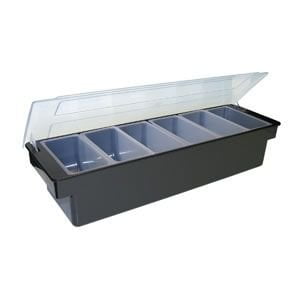 Update Condiment Holder 6 Compartment 1 Pint Plastic - Walmart.com