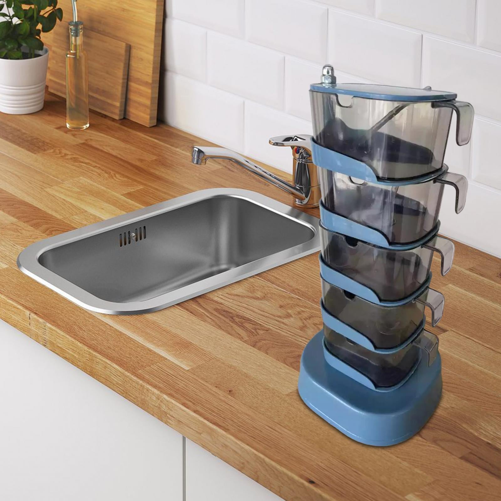 Condiment Jars Rotating Spice Jars Rotary Storage Rack Rotatable Spice ...