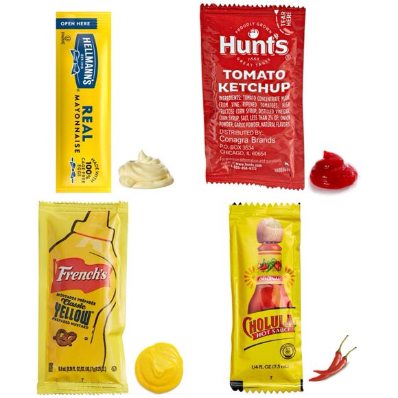 Mustard And Ketchup Packets