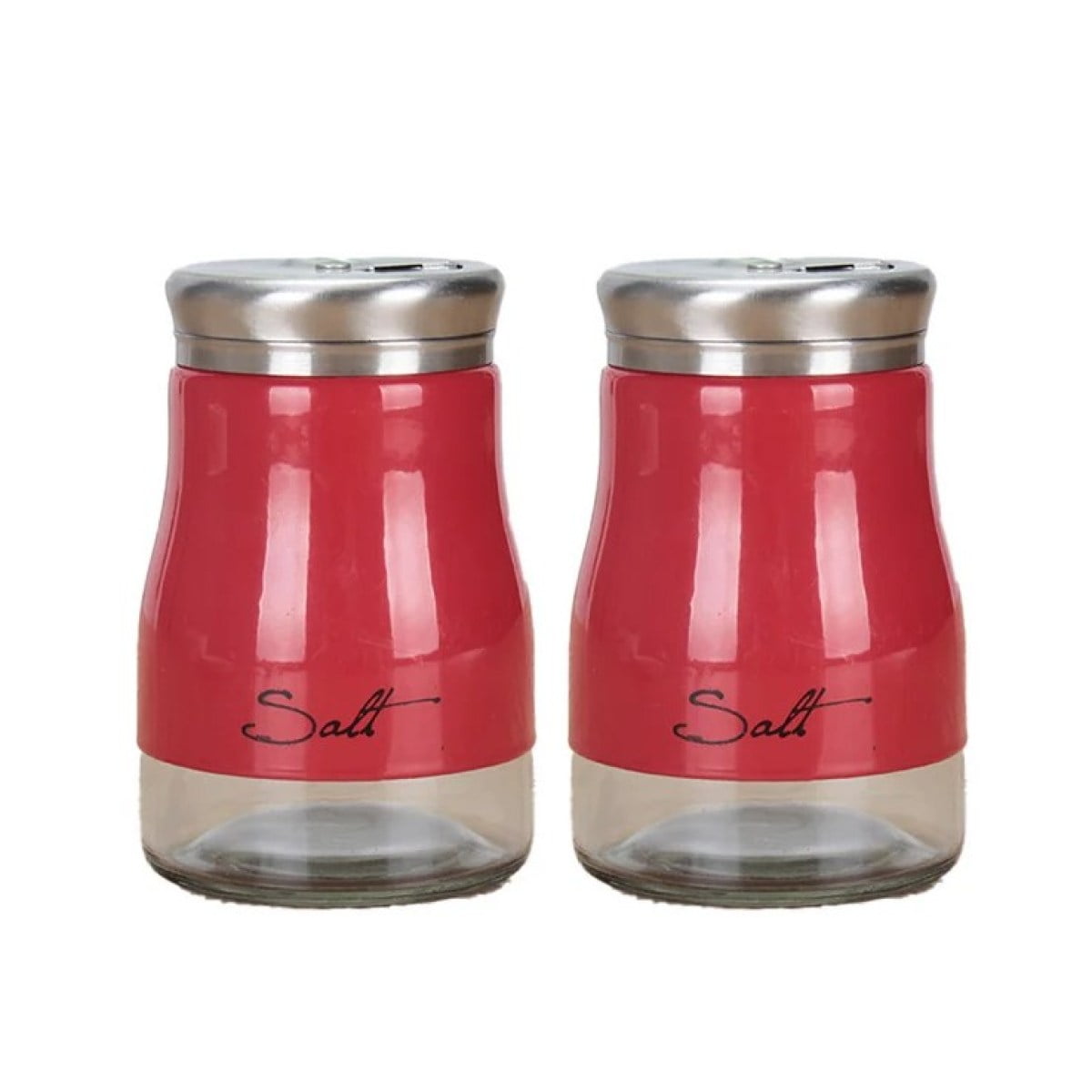 Condiment Pot Set With Stainless Steel Lids, Glass Bottles For Elegant ...
