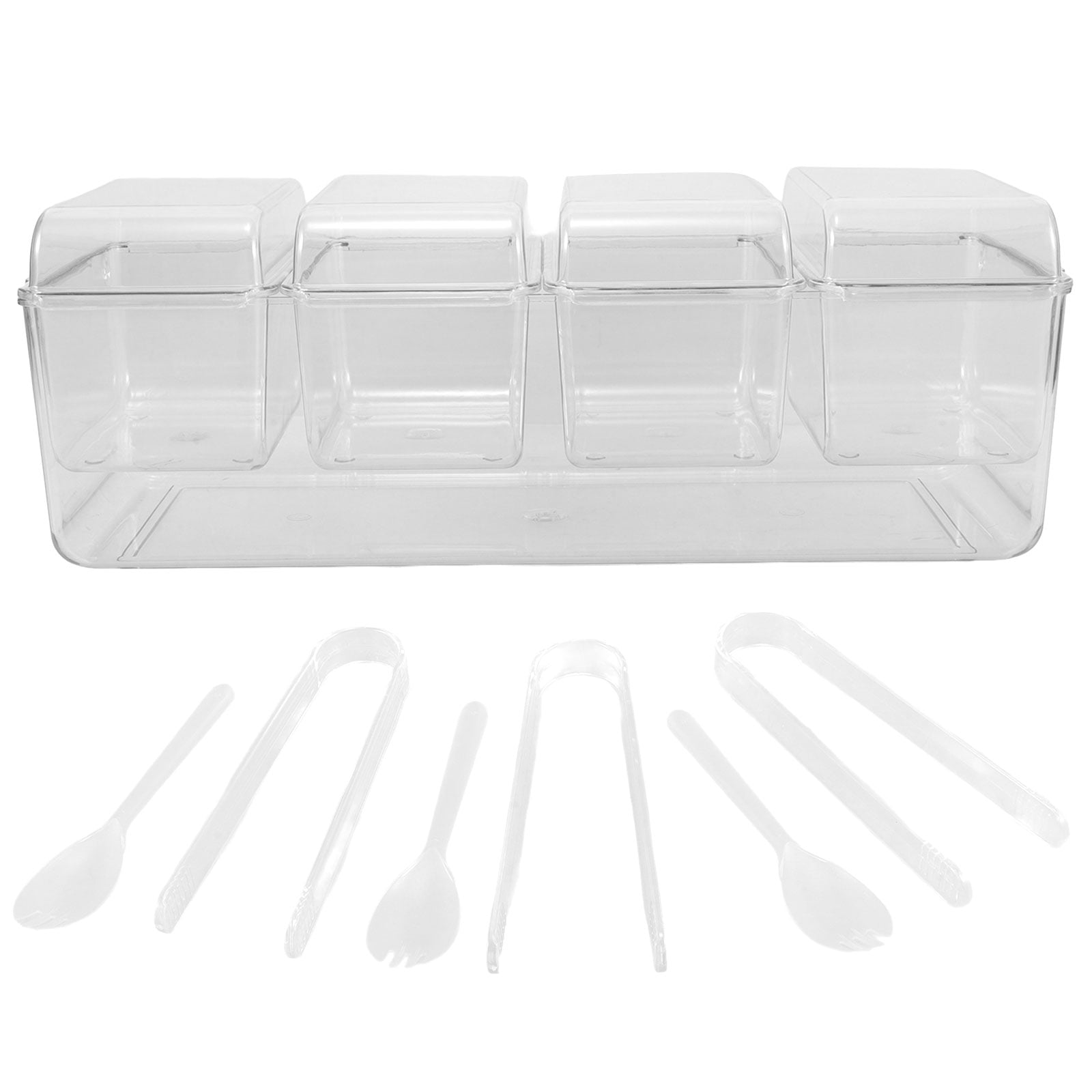 Condiment Serving Tray Cleaning Sponge Wipe Double-sided Transparent ...