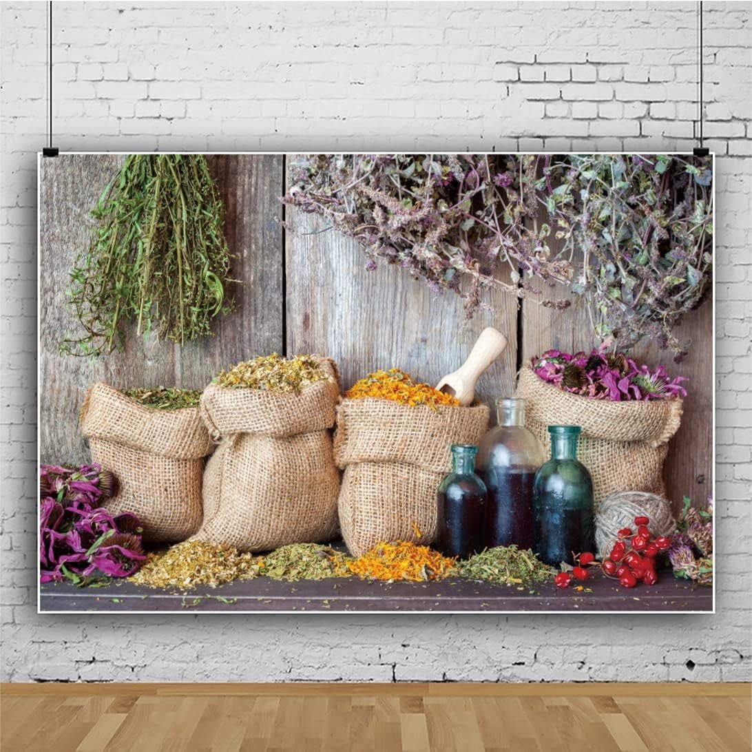 Condiment Spice Backdrop Dried Herbs Flower Seasoning Food Cooking Material Wood Board ...