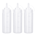 Condiment Squeeze Bottles, 8oz/240ml Plastic Squeeze Bottles for Sauces ...