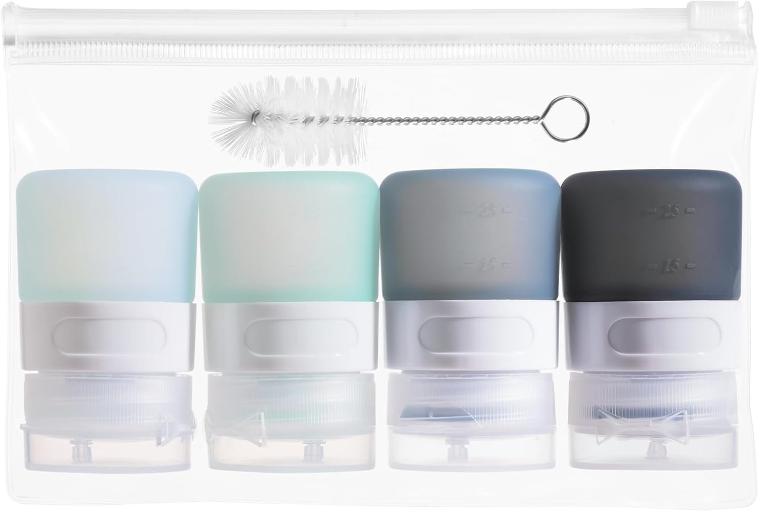 Condiment Squeeze Bottles for Sauces, 1-oz Mini Silicone Salad Dressing ...