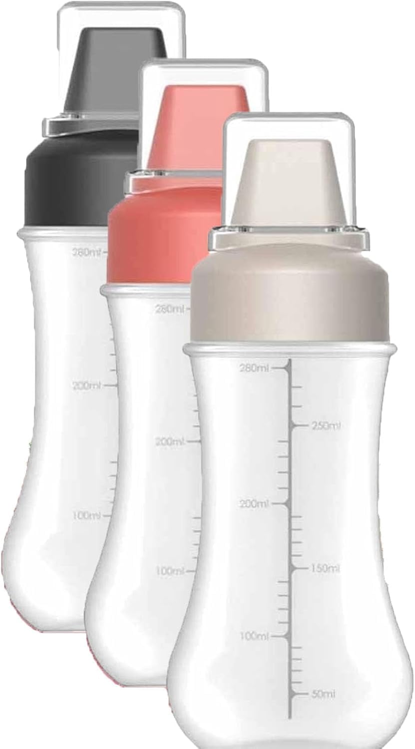 Condiment Squeeze Spray Bottle, 350ml 5 Hole Multi Hole Dispenser with ...