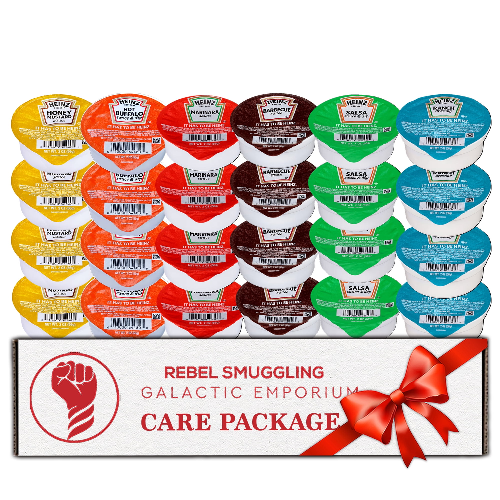 Heinz Condiments Dip Cups 24 Pack- Includes 4 Each of 6 Different ...