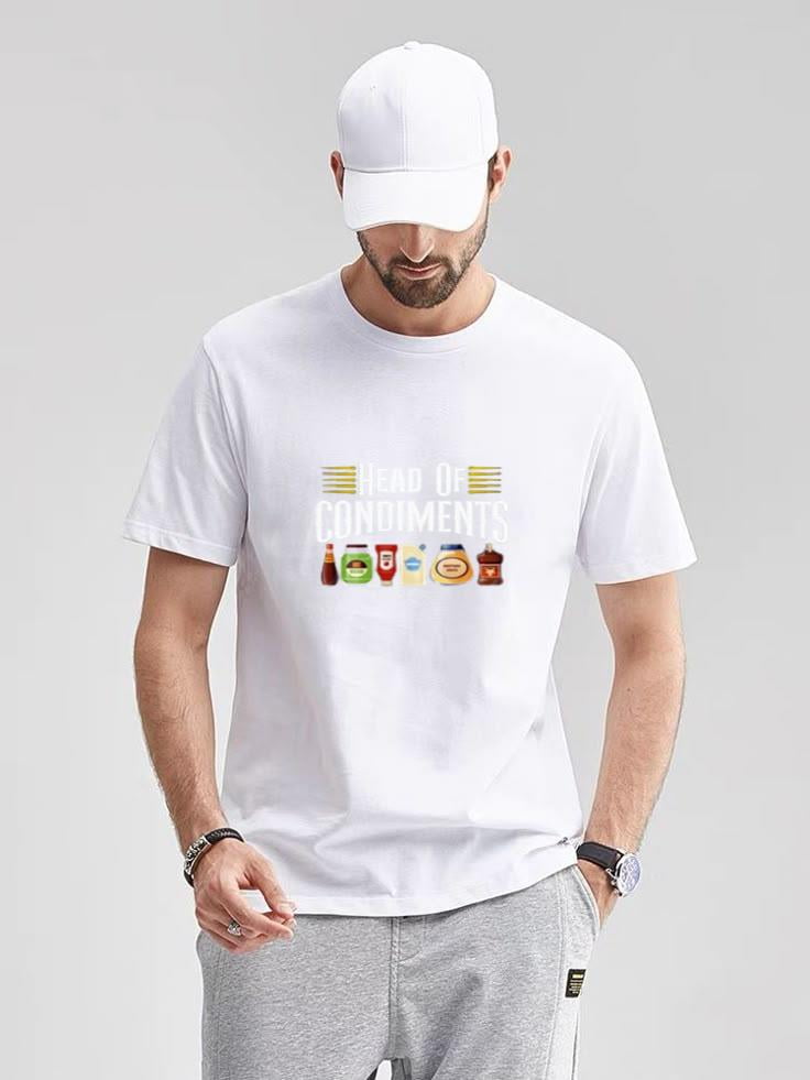 Condiments Head T-Shirt BBQ Party Group Costume Gift for Grill ...