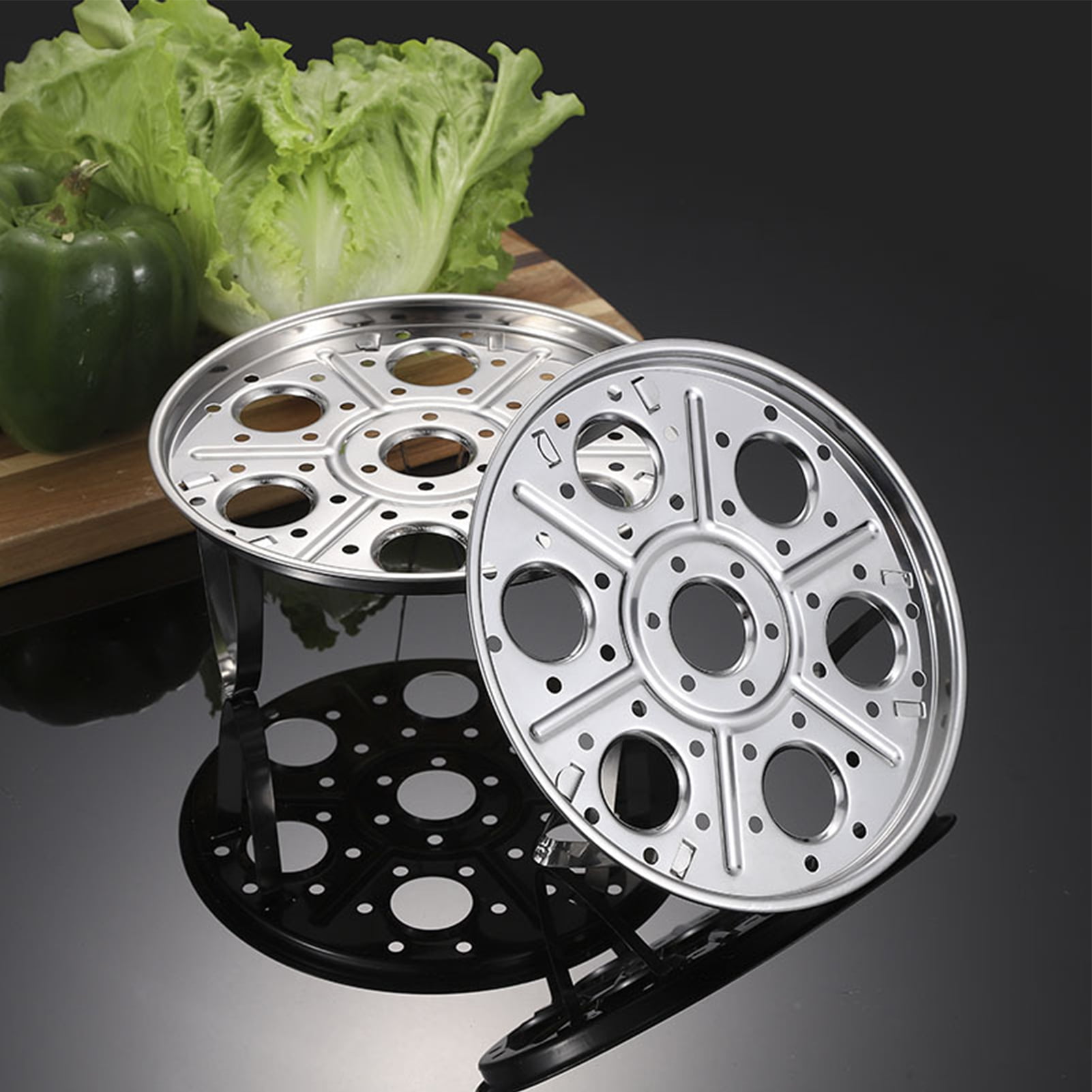 Conditiclusy Stackable Steamed Egg Rack Heat Resistant 430 Stainless ...