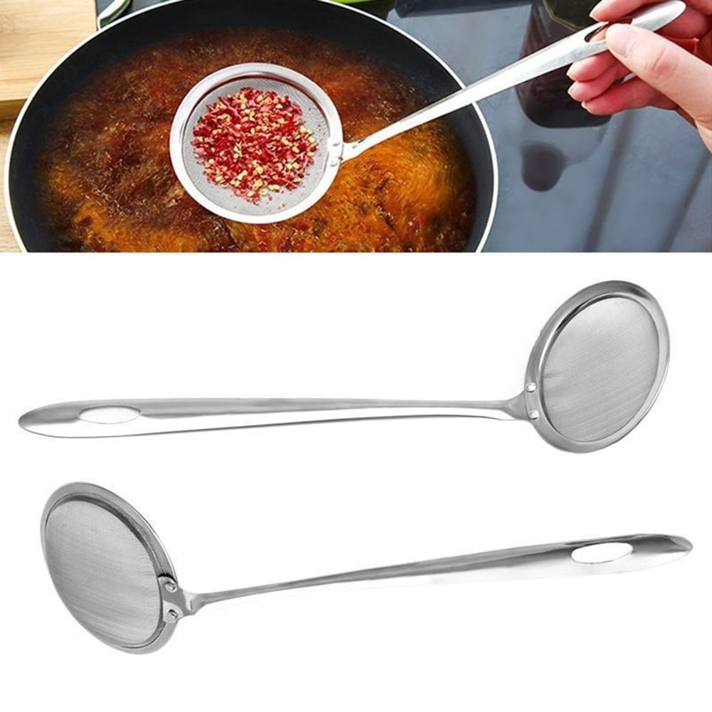 Conditiclusy Durable Stainless Steel Mesh Spoon Sifter Sieve, Metal ...