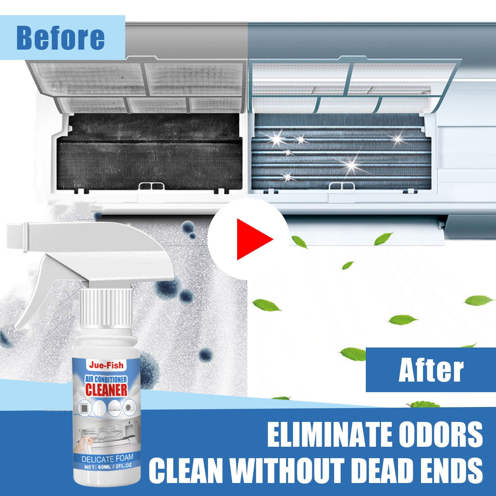 Conditioner Coil Cleaner, Air Conditioner Foaming Spray, Coil Cleaner ...