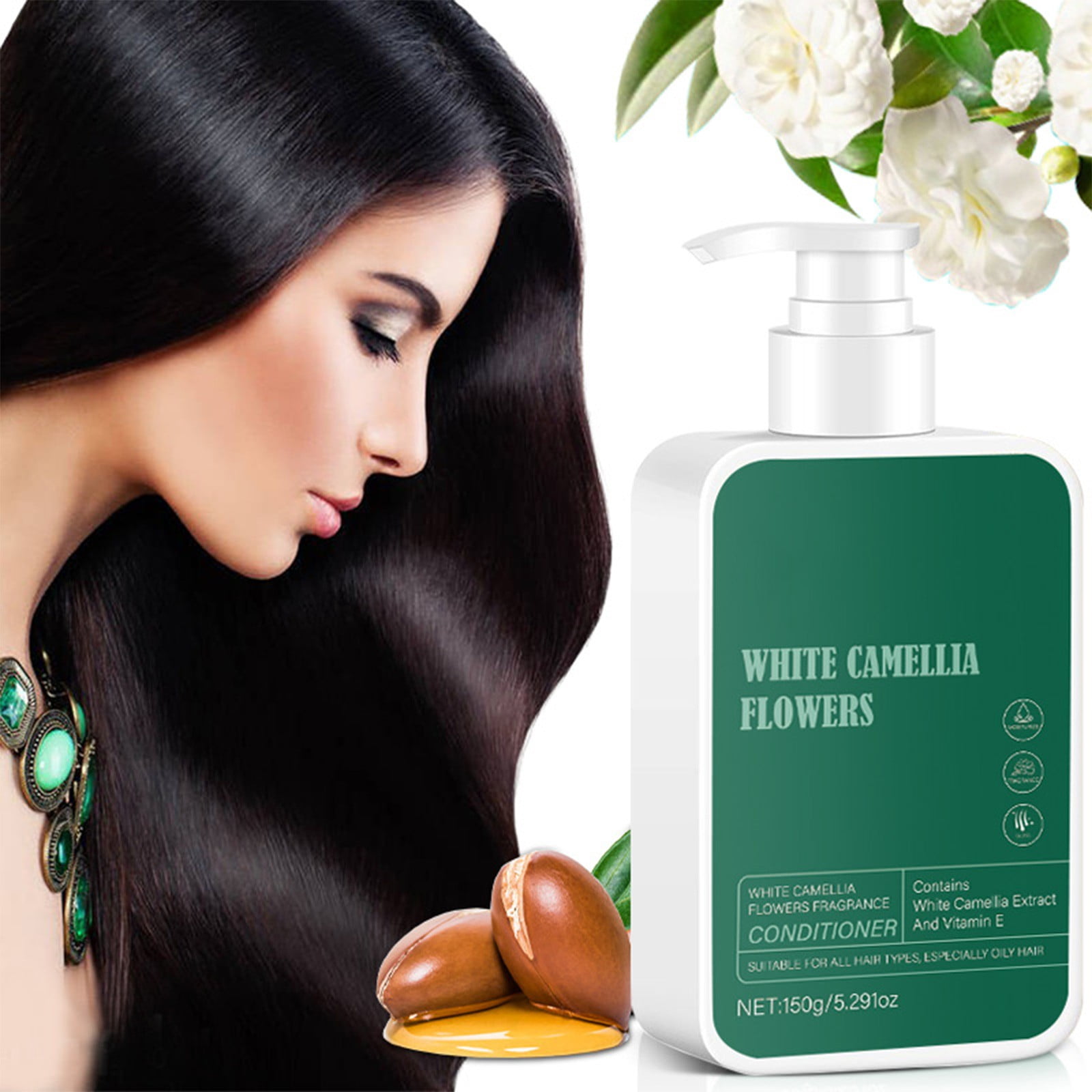 Conditioners Hair Care White Camellia Fragrance Conditioner Smoothing ...