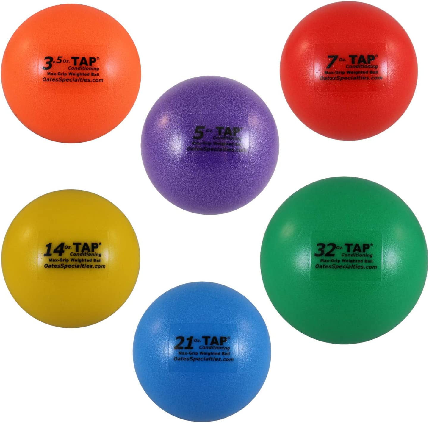 Conditioning Max-Grip Weighted Ball- Set of Six | Plyo Balls Used in ...