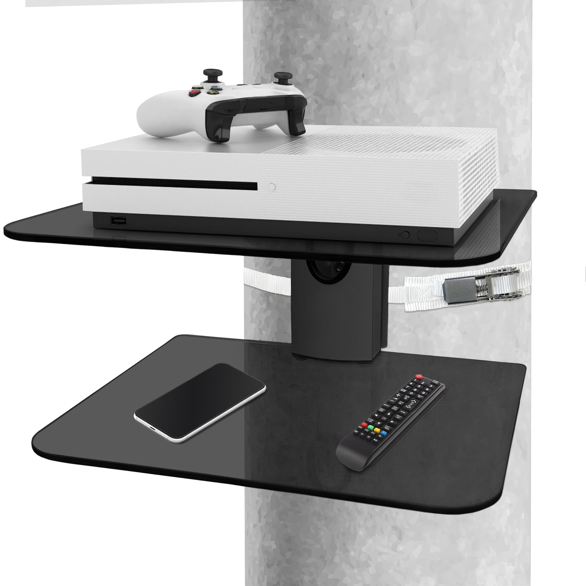 CondoMounts Floating Shelves Fits Holds 40lbs Black - Walmart.com