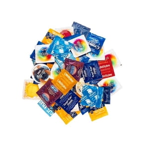 Trustex Assorted Colors Latex Condoms, Lubricated, Pack of 48 - Walmart.com