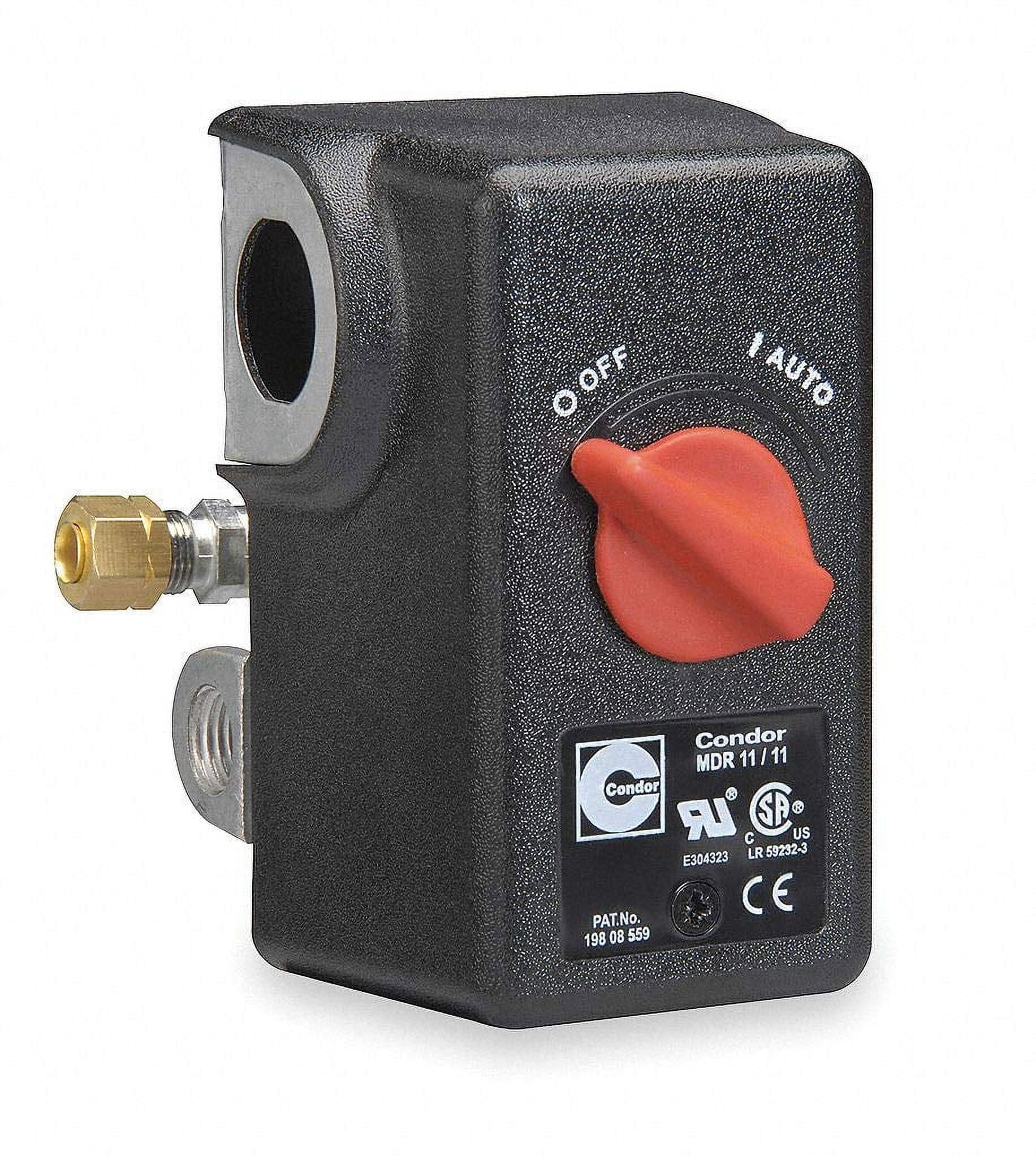 Condor 11KC2E Pressure Switch Control Valve 140-175PSI 4 Port 1/4" FNPT ...