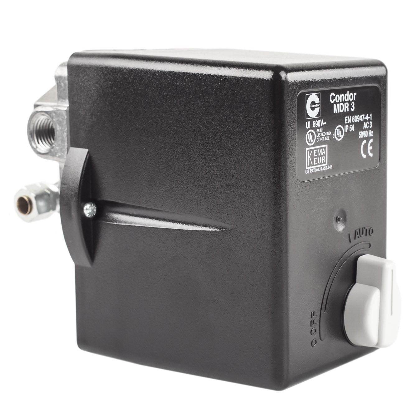 Condor 145-175 PSI 4 Port Pressure Switch Adjustable Overload ...