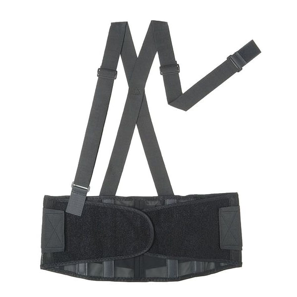 Condor Back Support w/Stay,Black,Polyester,L 3RUZ7 - Walmart.com