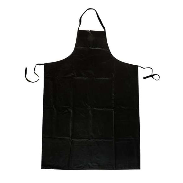Condor Bib Apron, Nitrile/Hycar Rubber/Polyester, Black, 45 in ...