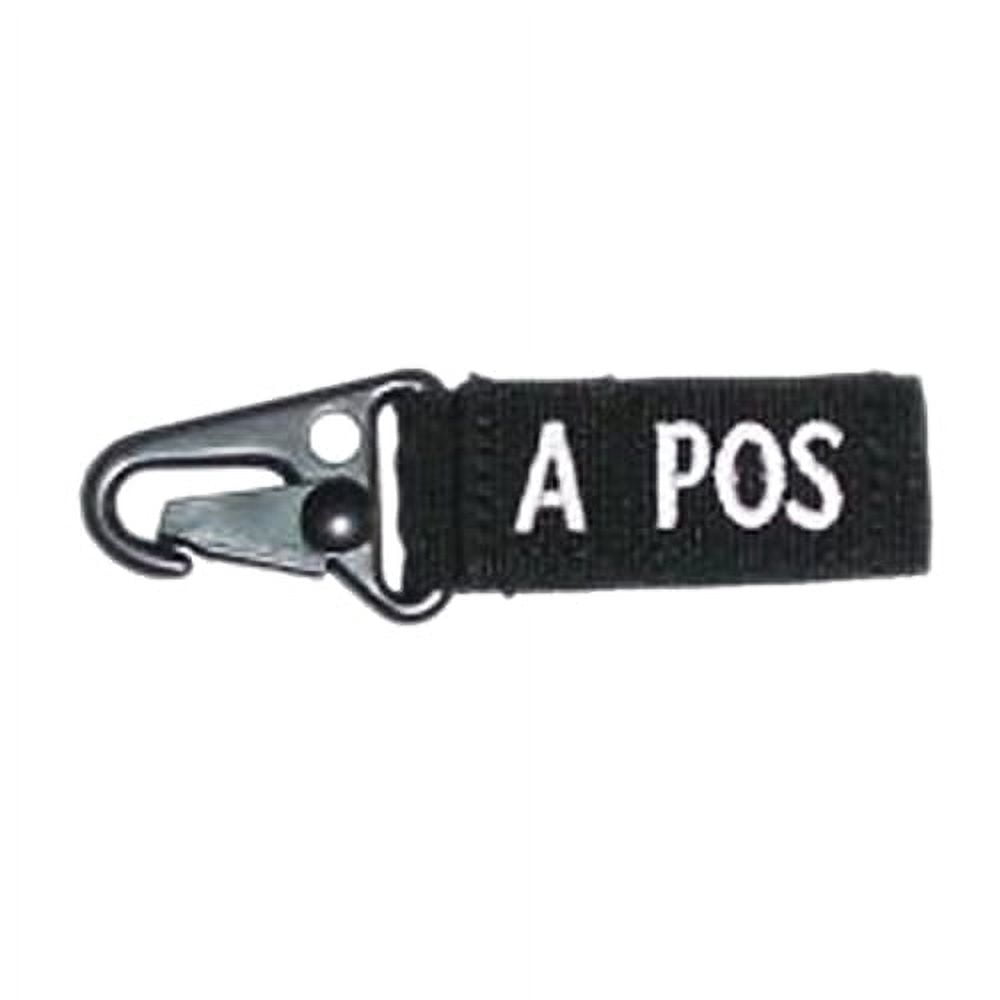 Condor Blood Type Key Chain - Color Black A Pos - Walmart.com