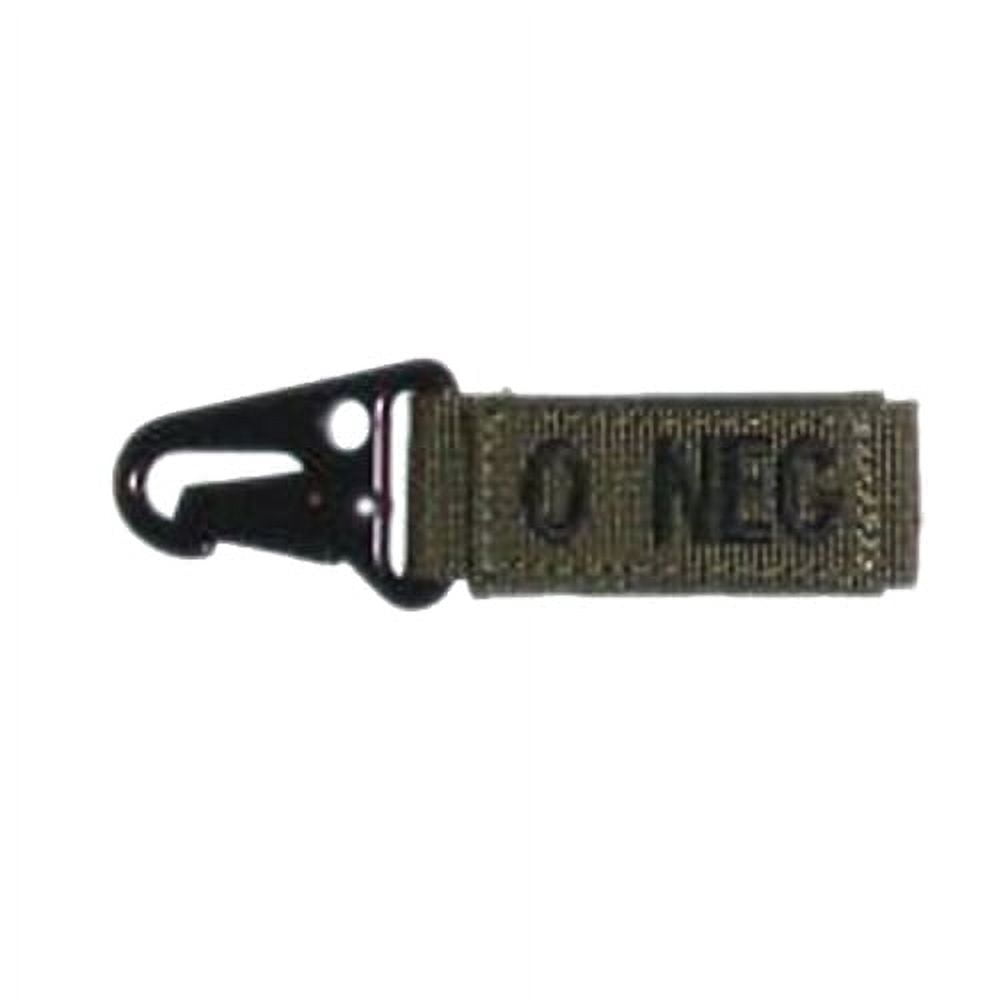 Condor Blood Type Key Chain - Color Olive Drab O Neg - Walmart.com