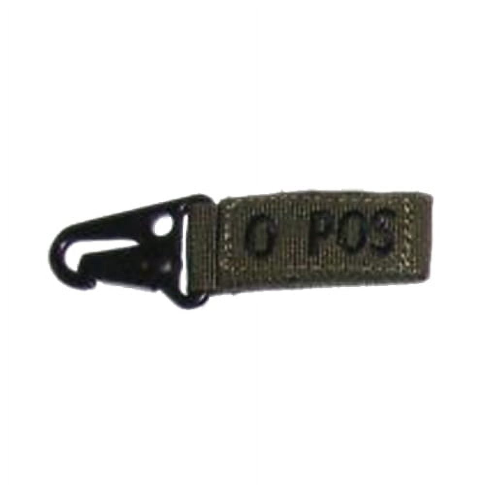 Condor Blood Type Key Chain - Color Olive Drab O Pos - Walmart.com